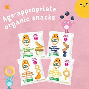 Little Bellies Organic Puffs Baby Snack, Blueberry, Pack of 18