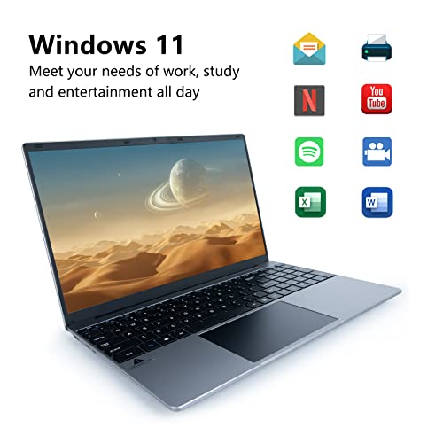 ANMESC Laptop Computer Laptop 15.6" with 1080P FHD Display, Quad-Core Intel Celeron N5095 Processors, 12GB DDR4 512GB SSD,Windows 11 Laptop Computers, 2.4G/5G WiFi, Bluetooth 4.2