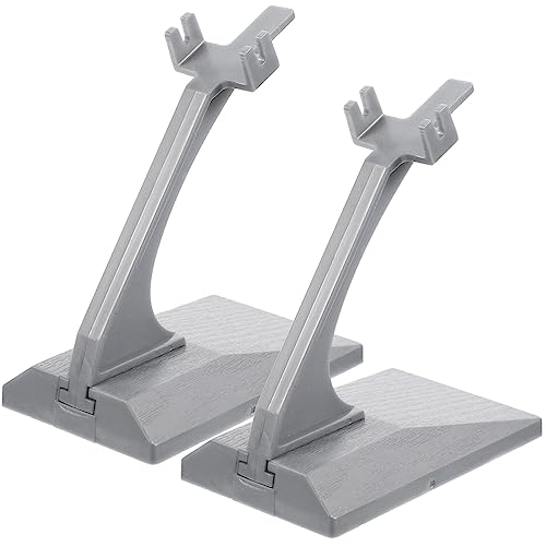 SAFIGLE Plastic Display Stand 2pcs Plastic Model Plane Display Stand Universal Aircraft Model Plane Stand No Airplane Model for Building Blocks Planes Random Color Aircraft Display Stand