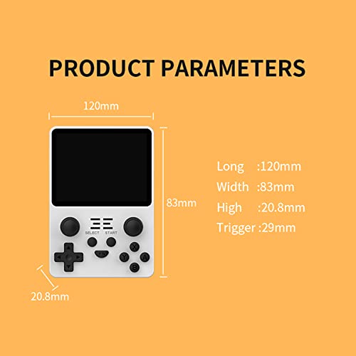 Portable Retro Handheld Games Console,3.5 Inch IPS Retro Console Open Source Classic Emulator Gaming Console,for Kids Xmas Gift-A