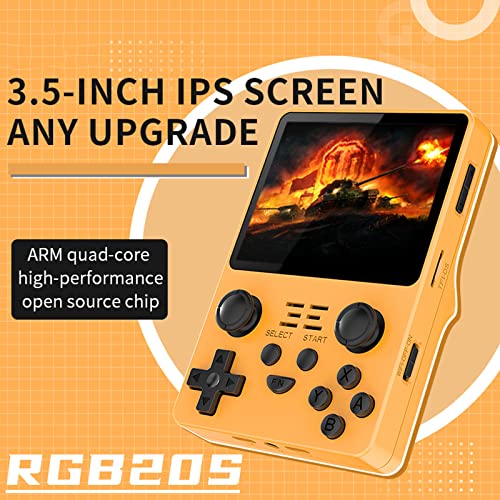 Portable Retro Handheld Games Console,3.5 Inch IPS Retro Console Open Source Classic Emulator Gaming Console,for Kids Xmas Gift-A