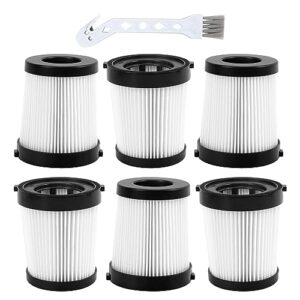 reinlichkeit hepa filter compatiable with fabuletta fsv001,fsv101, girnoor g160&g165 afoddon a300 cordless stick vacuum cleaners series 6 pack……