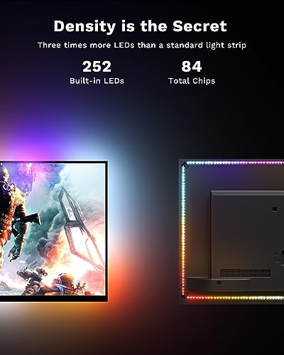 Lytmi Fantasy 3 TV Backlight Kit HDMI 2.1 with Sync Box Wi-Fi Backlight for 55~60 inch 8K 60Hz TV Color Sync Lights Compatible with Alexa & Google Assistant, App Control, Music Sync