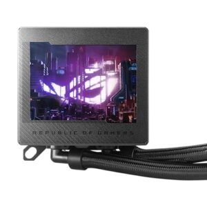 ASUS ROG Ryujin III 360 ARGB All-in-one Liquid CPU Cooler with 360mm Radiator. Asetek 8th gen Pump, 3X Magnetic 120mm ARGB Fans (Daisy Chain Design), 3.5” LCD Display