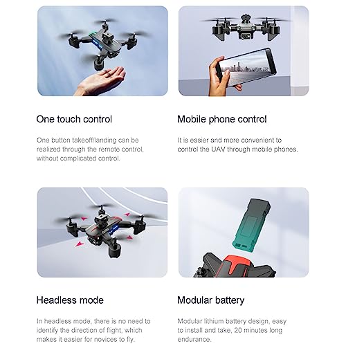 Drones with Camera for Adults, HD 4K Dual Camera Foldable RC Quadcopter for Beginners Gift, 50 X Zoom Mini Drone Support 3D Flip, Altitude Hold, Trajectory Flight