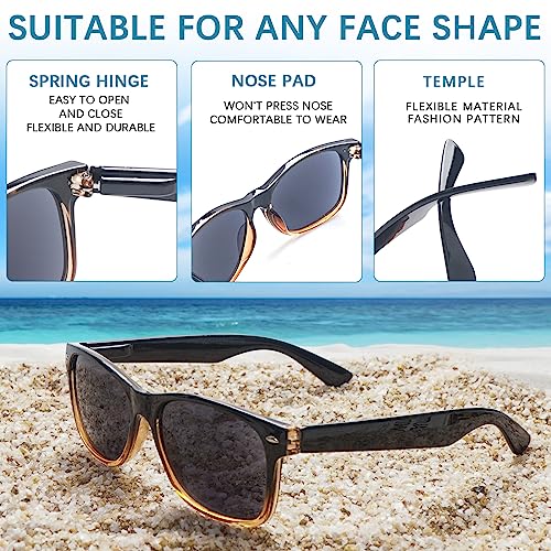 ZONLON 4 Pack Classic Reading Sunglasses for Women Men Spring Hinge, Outdoor Sun Readers Glasses with UV400 Protection (4 Mix, 1.25, multiplier_x)