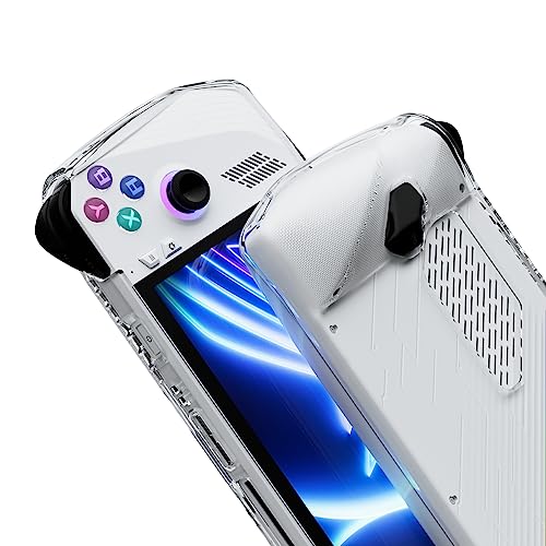 TPU Clear Case for 2023 ASUS ROG Ally Handheld, ROG Ally 7 Accessories Protective Cover Grip (Clear)