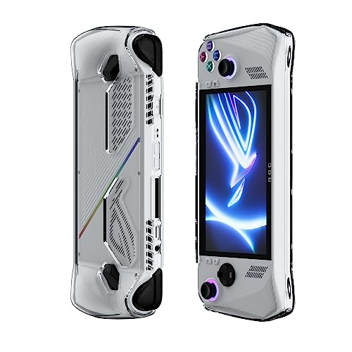 TPU Clear Case for 2023 ASUS ROG Ally Handheld, ROG Ally 7 Accessories Protective Cover Grip (Clear)