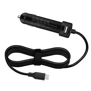 flgan usb-c pd car charger for dell 65 watt auto air adapter dell latitude 5420 5520 5430 7320 5430 5320 7420 7520 7400 9420 9520 inspiron 14 7490 p137g ha65nm170