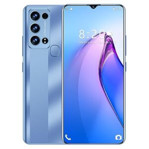 exachat rino9 pro 5g unlocked smartphone,android 13 phone 6gb+256gb 6.6" fhd+ display 90hz 64mpai camera cell phones unlocked 5500mah dual sim/gps/fingerprint/face id(blue)