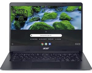 acer chromebook 314 laptop student business, 14" fhd touchscreen, dual-core intel celeron n4020, 4gb ram, 64gb emmc, intel uhd graphics, 12.5h long battery, wifi, ultra light, bluetooth, chrome os