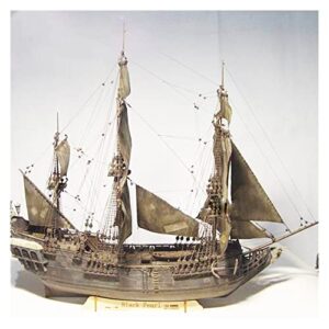 3d pirate wooden kits 1: 96 pirates of the caribbean black pearl wooden sailboat model kit collection ornaments display