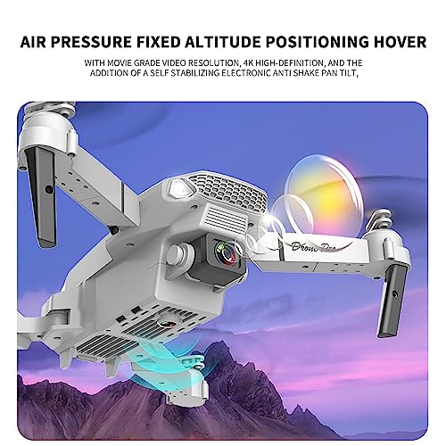 2.4G WIFI FPV Drone - RC Quadcopter With Auto Return, Drone With Dual 1080P HD FPV Camera Remote Control, HD 4K Quadcopter Toy Folding Radio-controlled Aircraft