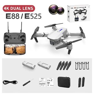 2.4G WIFI FPV Drone - RC Quadcopter With Auto Return, Drone With Dual 1080P HD FPV Camera Remote Control, HD 4K Quadcopter Toy Folding Radio-controlled Aircraft