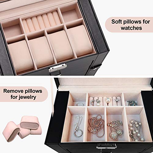 Homde Leather Jewelry Box + Jewelry Stand