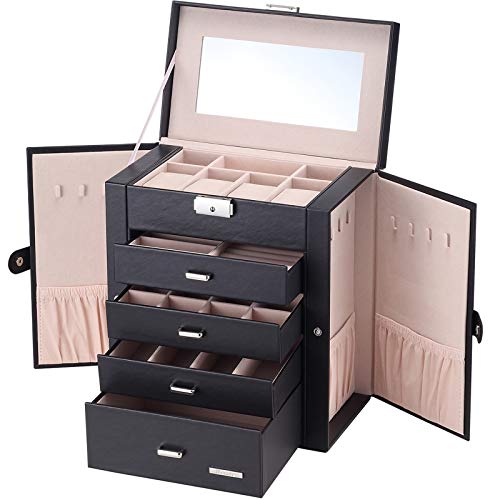 Homde Leather Jewelry Box + Jewelry Stand