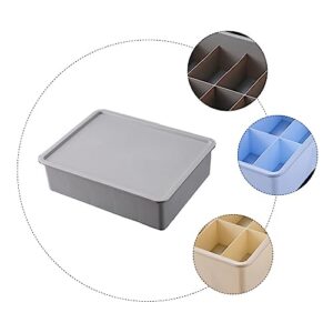 Alipis 1pc Box Storage Box with Lid Desk Trays Desk Drawer Plastic Container Bra Desk Divider Bra Organizer Box Bra Storage Box Underwear Organizing Box Underwear Organizing Case Sock