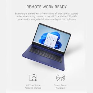 HP Essential Laptop, 14.0" HD Touchscreen, AMD Ryzen 7 5700U (Beats i7-1165G7), 32GB RAM, 1TB PCIe SSD, Webcam, SD Card Reader, Wi-Fi, Windows 11 Home, Blue