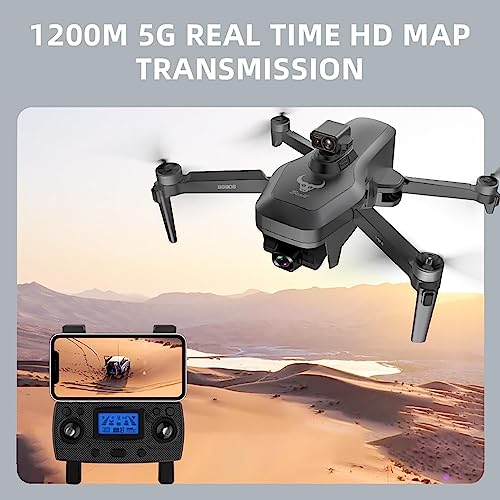 FAiruo ZLL SG906 Mini SE Drone with Cameras 4K, 3 Axis Gimbal, 360 Degree Laser Obstacle Avoidance, RC 1.2km, Professional Foldable Quadcopter with Brushless Motor,3 Batterien