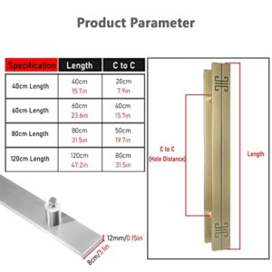 OTHZON Sliding Barn Door Handle Modern Barn Door Handle Pull Push,Glass Sliding Door Shower Hotel Shopping Mall H Shaped Door Pulls Bar,Interior Exterior Entrance