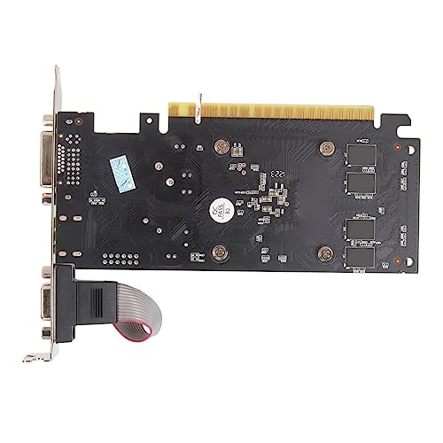 GOWENIC GT 610 1GB Graphics Card, 64Bit DDR3 PCI Express X16 2.0 Gaming Graphics Card with HDMI VGA DVI Port and Silence Cooling Fan for Desktop Computers