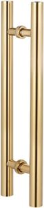 barn door pull handle, 24in/31.5in/47in/39.4in/59in sliding door handle, heavy-duty steel push pull door handle with fittings for shower glass sliding/barn door/interior exterior door ( color : gold ,