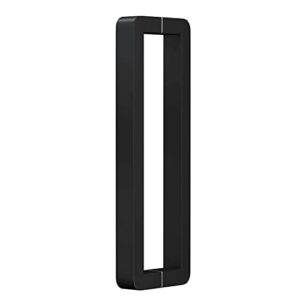 sucheta barn black modern door handle,stainless steel gate handle for front glass door and sliding shower door,back to back installation,9 sizes (size: 30cm x 32.5cm)