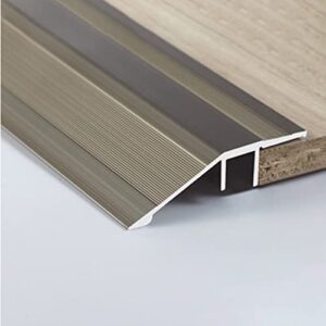 subeco carpet tile threshold border,laminate floor door bars,5.5cm wide floor transition strips,aluminum flooring (color : gray)