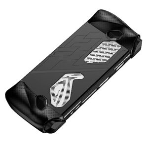 Hounyoln Silicone Case for ROG Ally, Full Protection Cover Anti-Slip Texture Shock-Absorption Anti-Scratch Cover fits Rog Ally (Black (Silicone Case))