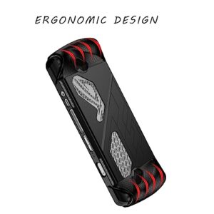 Hounyoln Silicone Case for ROG Ally, Full Protection Cover Anti-Slip Texture Shock-Absorption Anti-Scratch Cover fits Rog Ally (Black (Silicone Case))