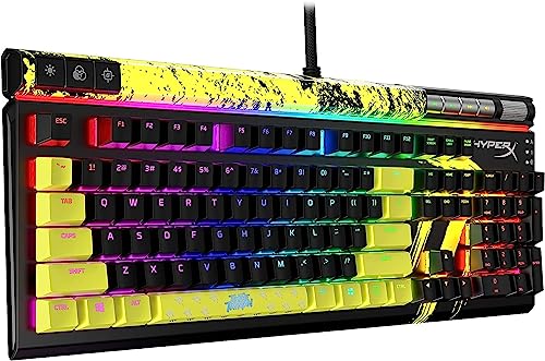 HyperX Alloy Elite 2 Mechanical Gaming Keyboard with Pulsefire Haste Mouse and Mouse Pad - TimTheTatMan Edition - for PC, PS5, and Xbox, Dual Chamber Drivers, RGB Backlit, Linear Red Switch