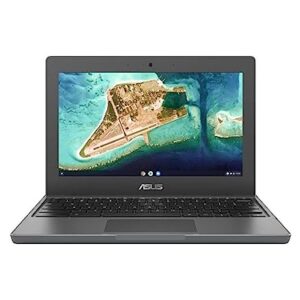 ASUS 11.6'' LCD HD（1366 x 768） Rugged Chromebook CR1 Intel Celeron N5100, 1.1 GHz, 8GB, 32GB eMMC, UHD Graphics, Chrome OS, Dark Gray, Webcam, Bluetooth, Wi-Fi 6 + Accessories