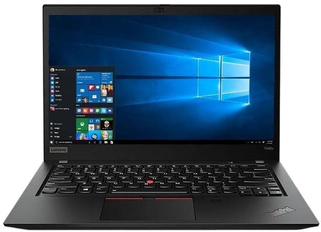 Lenovo ThinkPad T490s 14.0'' FHD Laptop, Intel Quad-Core i5-8365U up to 3.90GHz, 16GB DDR4 RAM, 512GB SSD, Fingerprint, Backlit Keyboard, Windows 10 Pro 64-bit (Renewed)