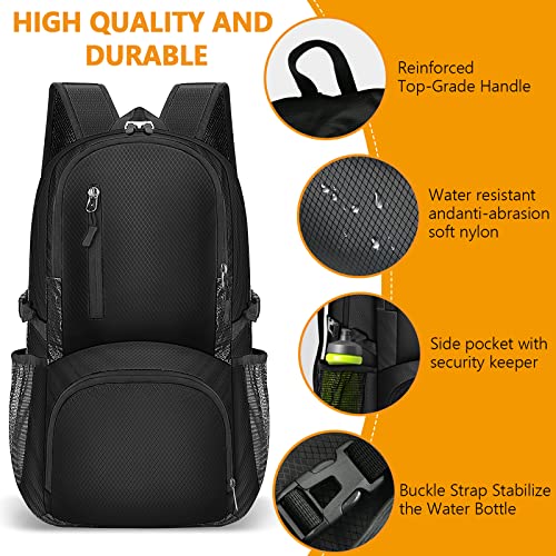 26L Hiking Backpack, Ultralight Lightweight Packable Foldable Travel Camping Water Resistant Sports Backpack Daypack Camping Gear Must Haves for Travel Camping Outdoor for Women Men Hiking Gifts