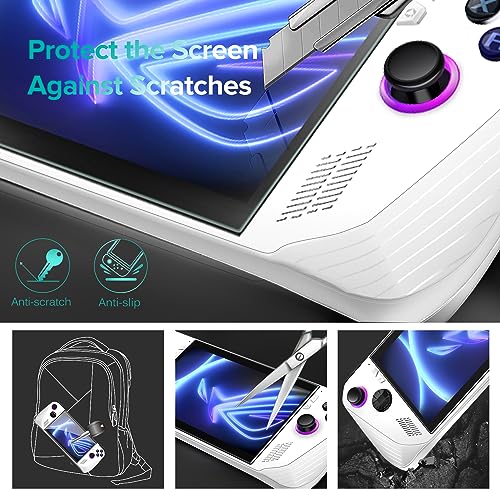 ivoler [2 Pack] Screen Protector Tempered Glass for ASUS ROG Ally Gaming Handheld 7 inch 2023 with [Alignment Frame], Transparent HD Clear Anti-Scratch Screen Protector for ASUS ROG Ally Gaming Handheld-7 inch