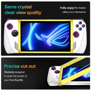 ivoler [2 Pack] Screen Protector Tempered Glass for ASUS ROG Ally Gaming Handheld 7 inch 2023 with [Alignment Frame], Transparent HD Clear Anti-Scratch Screen Protector for ASUS ROG Ally Gaming Handheld-7 inch