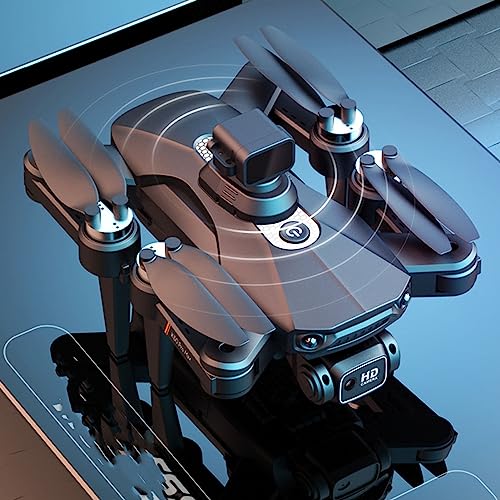 Foldable Drone RC Quadcopter with 8K Dual Camera, 5G WiFi Transmission, Obstacle Avoidance, Optical Positioning, Hover, Black