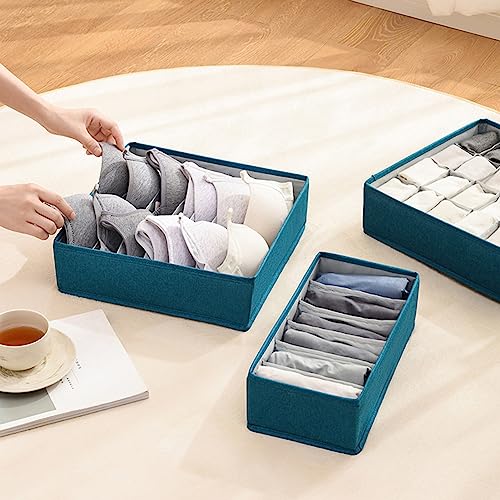 degtnb Underwear Drawer Organizer, Bra Drawer Organizer Collapsible Undies Socks Underpants Organizer Box for Home Bedroom