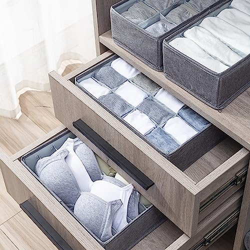 degtnb Underwear Drawer Organizer, Bra Drawer Organizer Collapsible Undies Socks Underpants Organizer Box for Home Bedroom