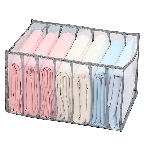 degtnb New Underwear Drawer Organizer, Storage Box Large Capacity Multi-grid Versatile Divided Clothes Storage Box for Underpants, Socks, Lingerie, Ties