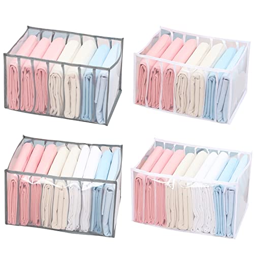 degtnb New Underwear Drawer Organizer, Storage Box Large Capacity Multi-grid Versatile Divided Clothes Storage Box for Underpants, Socks, Lingerie, Ties