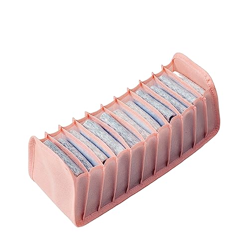 degtnb Underwear Drawer Organizer, Foldable Dust-proof T-shirts Bra Undies Socks Underpants Organizer Drawer Storage Box