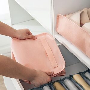 degtnb Underwear Drawer Organizer, Foldable Dust-proof T-shirts Bra Undies Socks Underpants Organizer Drawer Storage Box