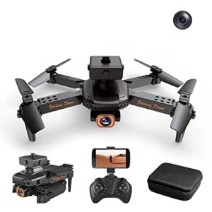 Mini Drone with 1080P Dual HD Camera - Drone with Camera for Adults, Foldable Remote Control Toys Gifts Small Drones for Kids, One Key Start, Altitude Hold, Headless Mode (Single Camera)