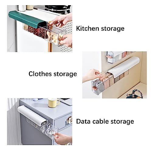 YUIOP Underwear Drawer Organizer, Wall Mount Storage Boxes Sock Acrylic Organizers Anti Dust Storage Boxes for Closet, Bedroom, Wall, Office, Kitchen(#3)