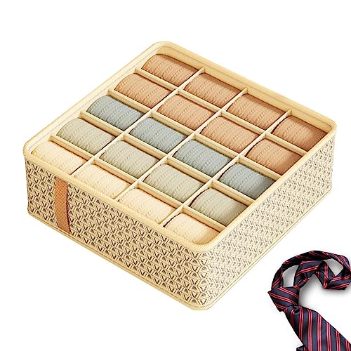 HABURN Underwear Drawer Organizer, Underwear Drawer Organizer and Closet Dividers, Clothing Storage Organizers Box, Drawer Organizer, Storage Box for Clothes, Socks, Underwear, Ties, Panties