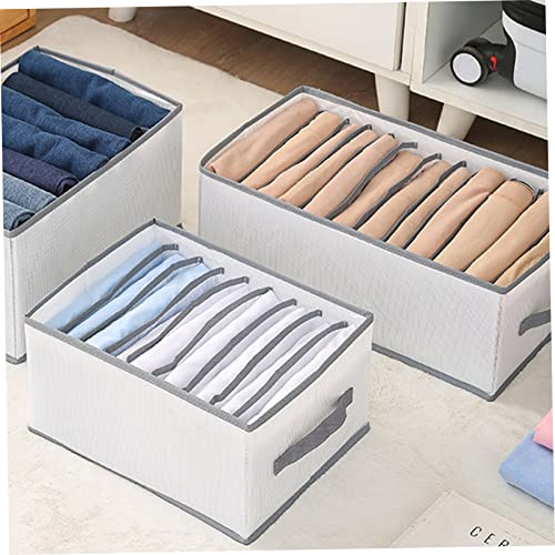 Cabilock 3pcs Clothes Storage Box Folding Wardrobe Clear Drawer Clothes Storage Boxes Socks Organizer Clothing Organizer Drawer Organizer Washable Drawer Dividers Clothes Organizer Box