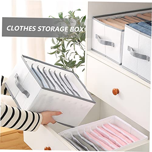 Cabilock 3pcs Clothes Storage Box Folding Wardrobe Clear Drawer Clothes Storage Boxes Socks Organizer Clothing Organizer Drawer Organizer Washable Drawer Dividers Clothes Organizer Box