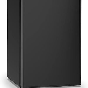 Anpuce 4.5 Cu. Ft Compact Refrigerator-Mini fridge Upright Freezers for Dorm, Garage, Camper, Basement, or Office, Single Door Black