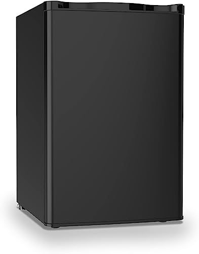 Anpuce 4.5 Cu. Ft Compact Refrigerator-Mini fridge Upright Freezers for Dorm, Garage, Camper, Basement, or Office, Single Door Black